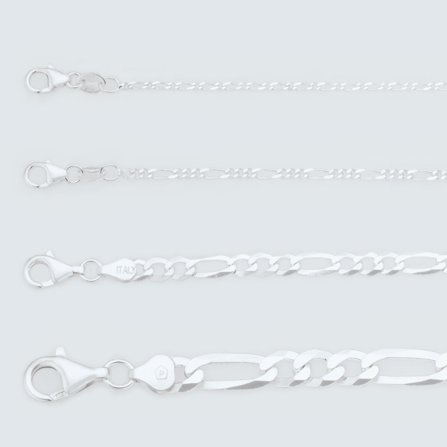 Sterling Silver Figaro Chains and Bracelets – silverjewelleryonline.co.za
