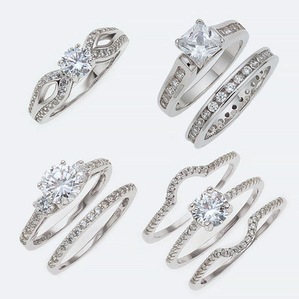 Sterling Silver Wedding Sets – silverjewelleryonline.co.za